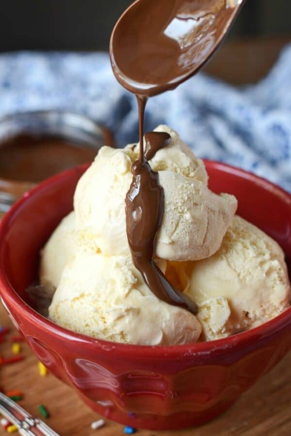 Homemade Magic Shell Ice Cream Topping - Butter Your Biscuit