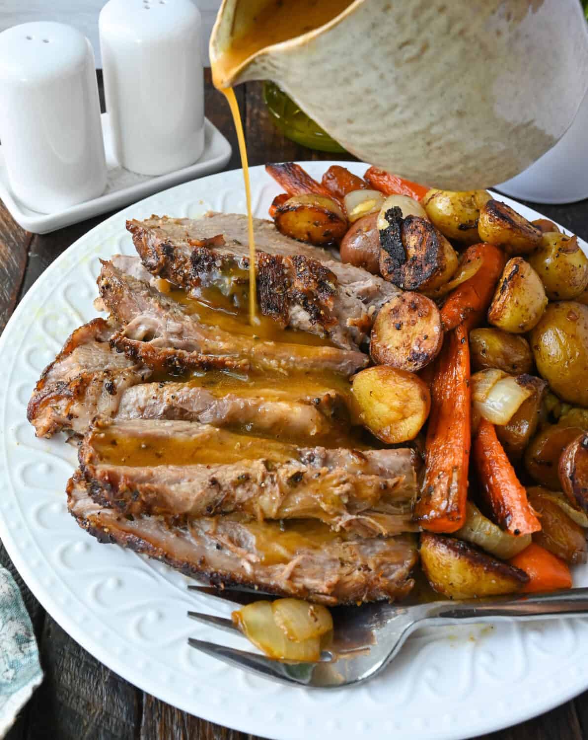 Garlic Rosemary Pork Shoulder | Butter Your Biscuit