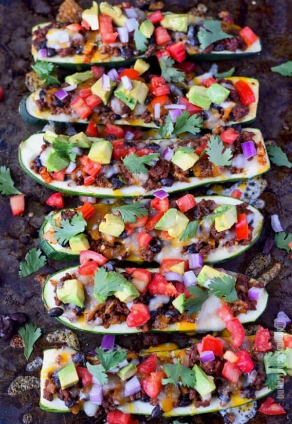 Taco Stuffed Zucchini Boats Recipe - Butter Your Biscuit