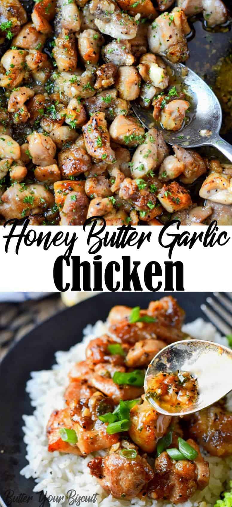 Honey Butter Garlic Chicken Recipe - Butter Your Biscuit