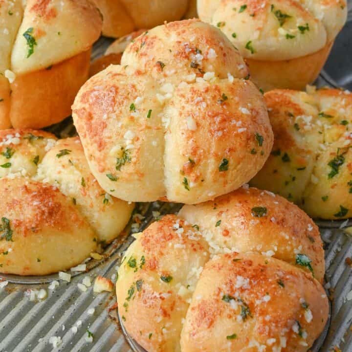 Garlic Parmesan Dinner Rolls - Butter Your Biscuit