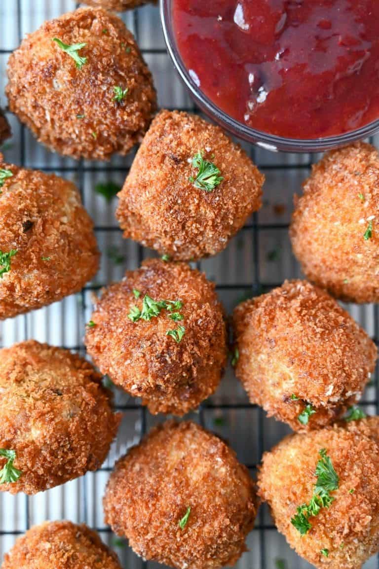 Deep fried Stuffing Balls Recipe-Butter Your Biscuit
