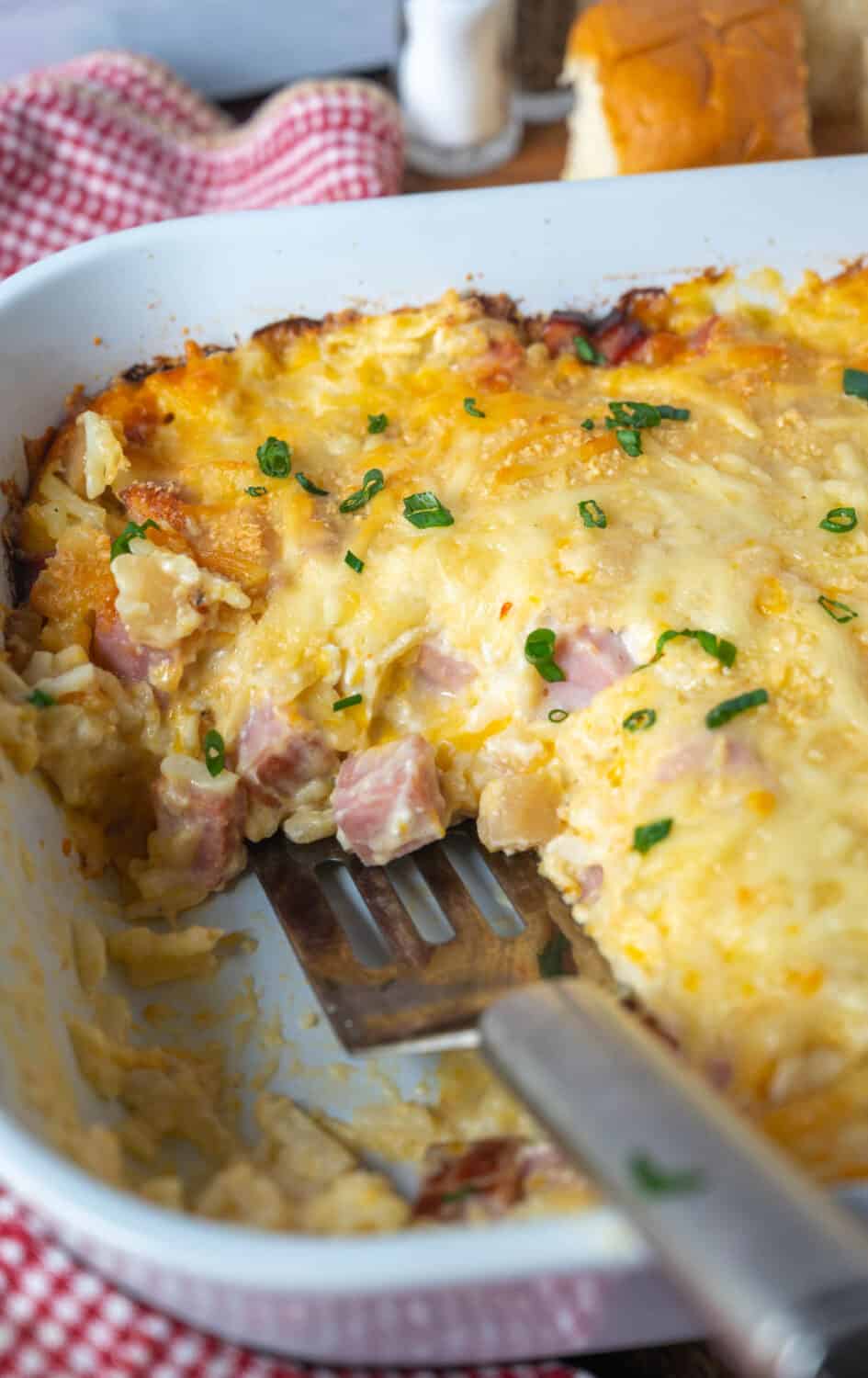Ham and Cheese Hash Brown Casserole | Butter Your Biscuit