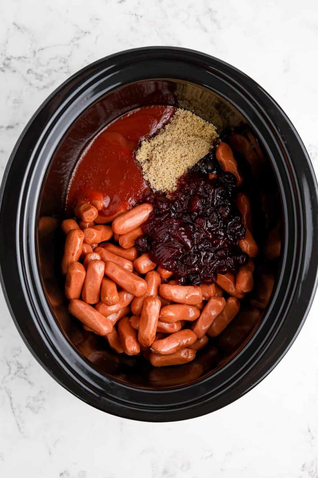 Slow Cooker Cranberry Little Smokies | Butter Your Biscuit