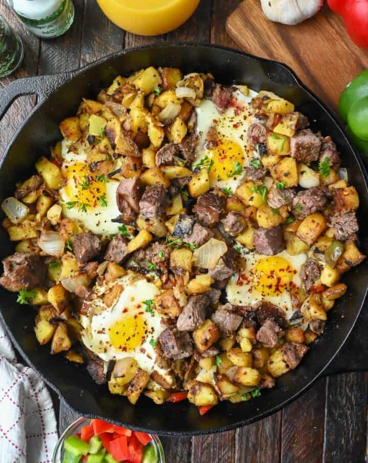 Steak and Potato Breakfast Hash | Butter Your Biscuit