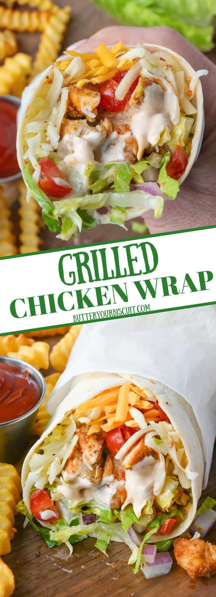 Grileed Chicken Wrap | Butter Your Biscuit