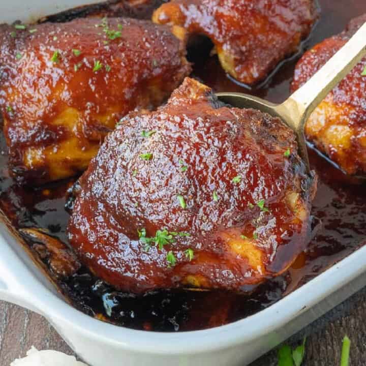 Oven Baked Sticky BBQ Chicken | Butter Your Biscuit
