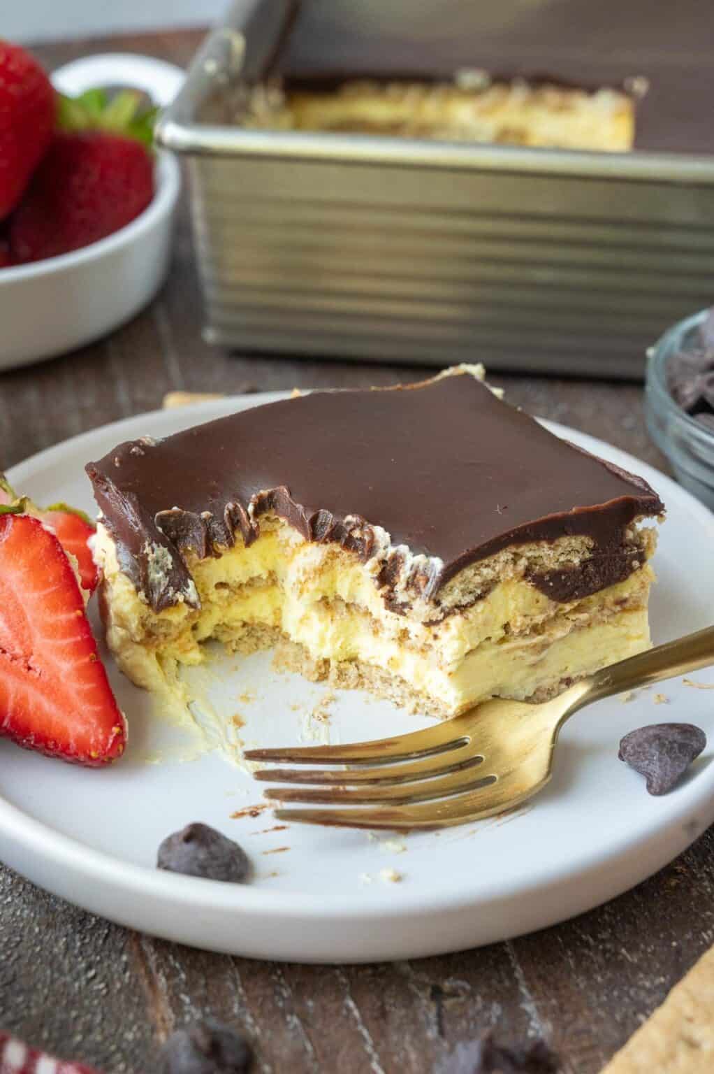 Chocolate Eclair Cake | Butter Your Biscuit