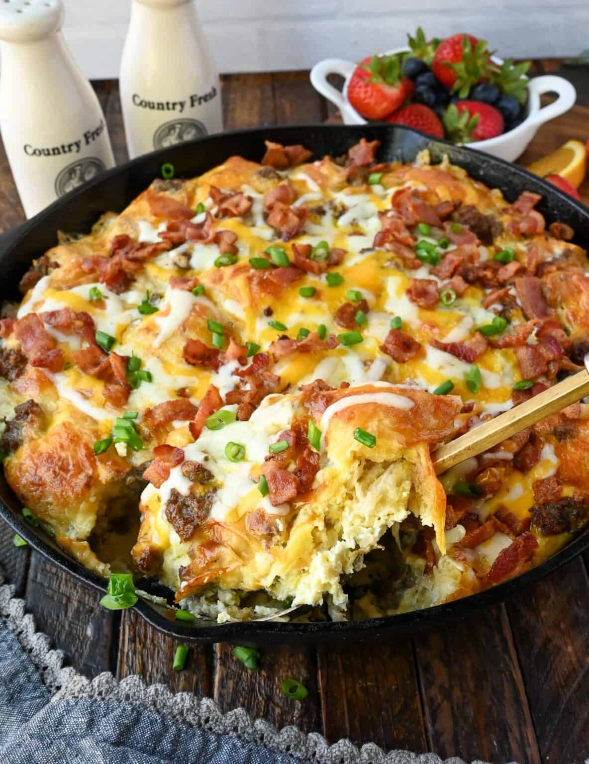 Bubble Up Breakfast Casserole | Butter Your Biscuit