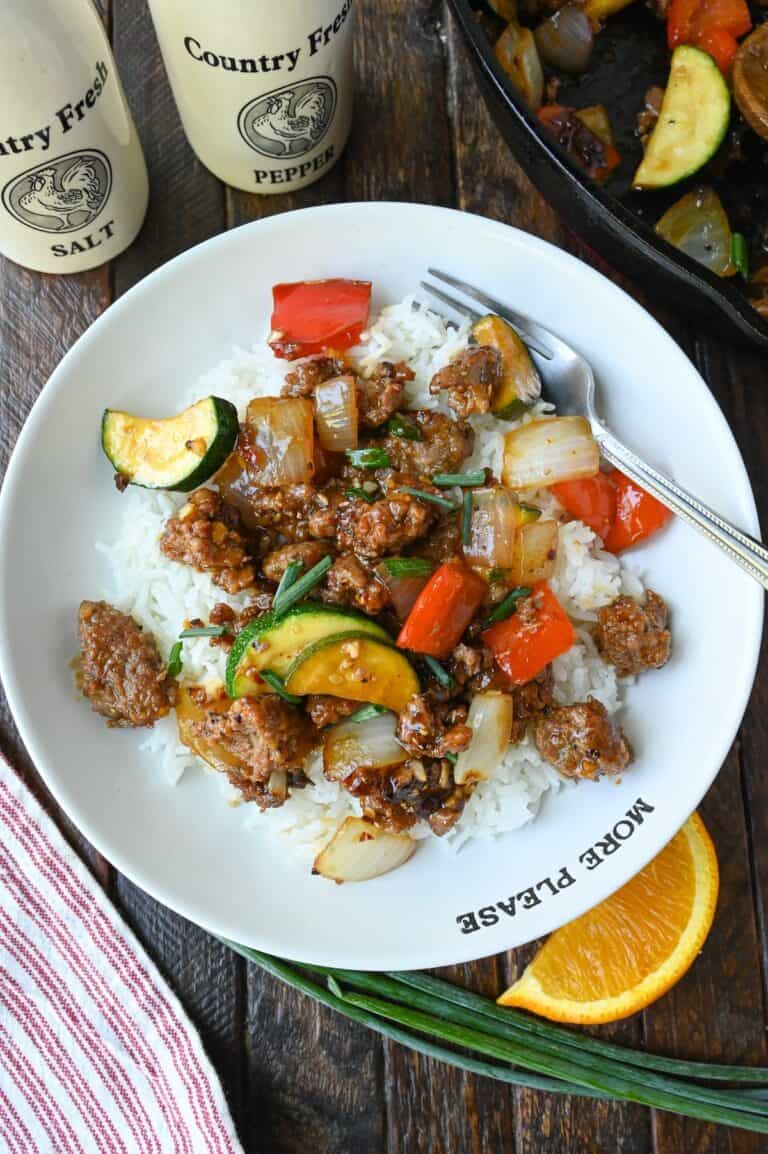 Sweet and Spicy Pork Stir Fry | Butter Your Biscuit
