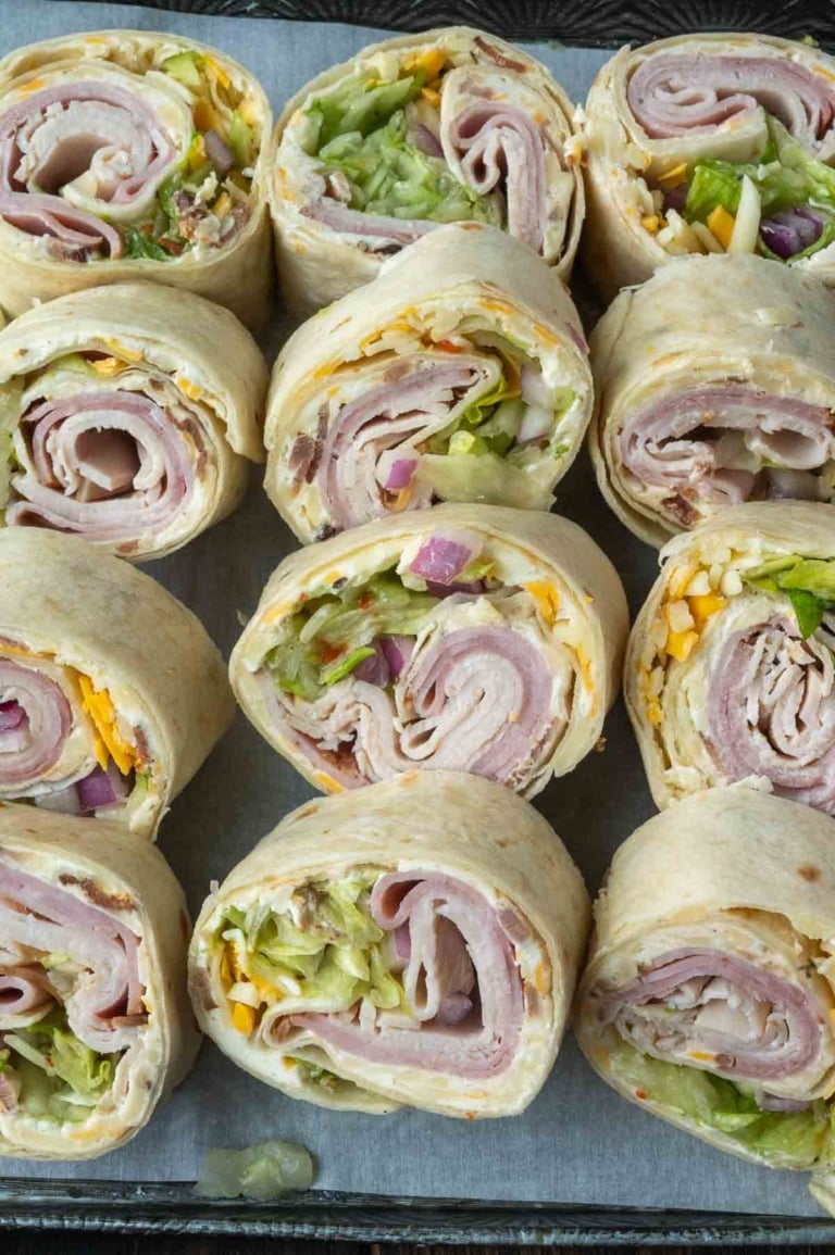High Roller Pinwheel Sandwiches | Butter Your Biscuit