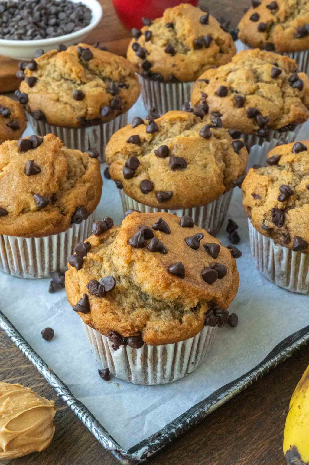 Easy Peanut Butter Banana Muffins - Butter Your Biscuit